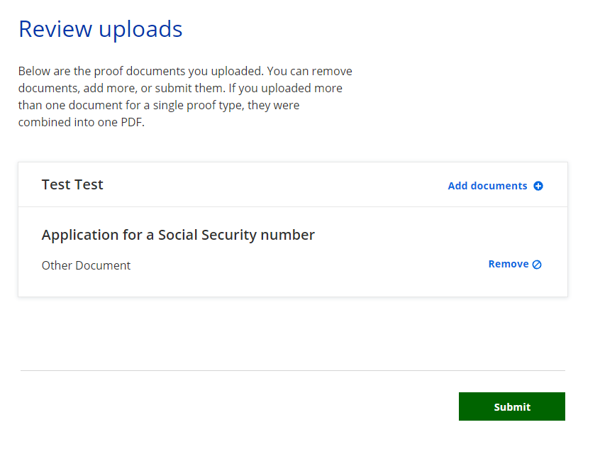 14.3 Upload Proof Documents in ACCESS