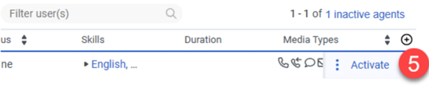 6.2.5 Activate and Deactivate Agents in A Queue